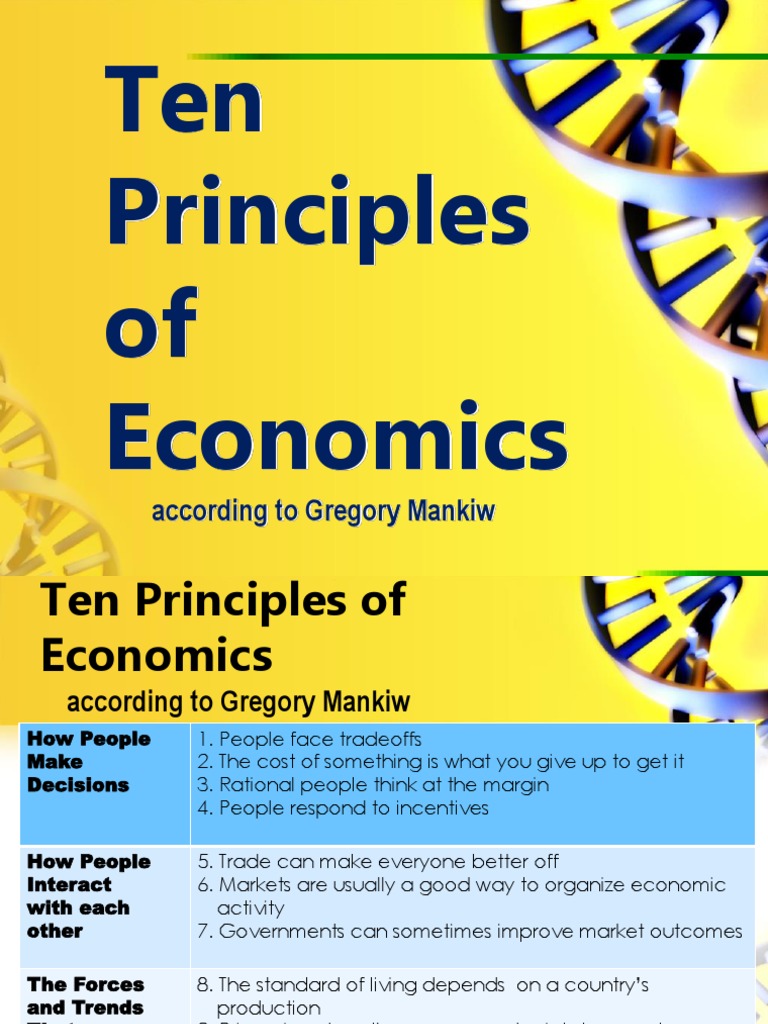 Ten Principles of Economics | PDF | Inflation | Economics
