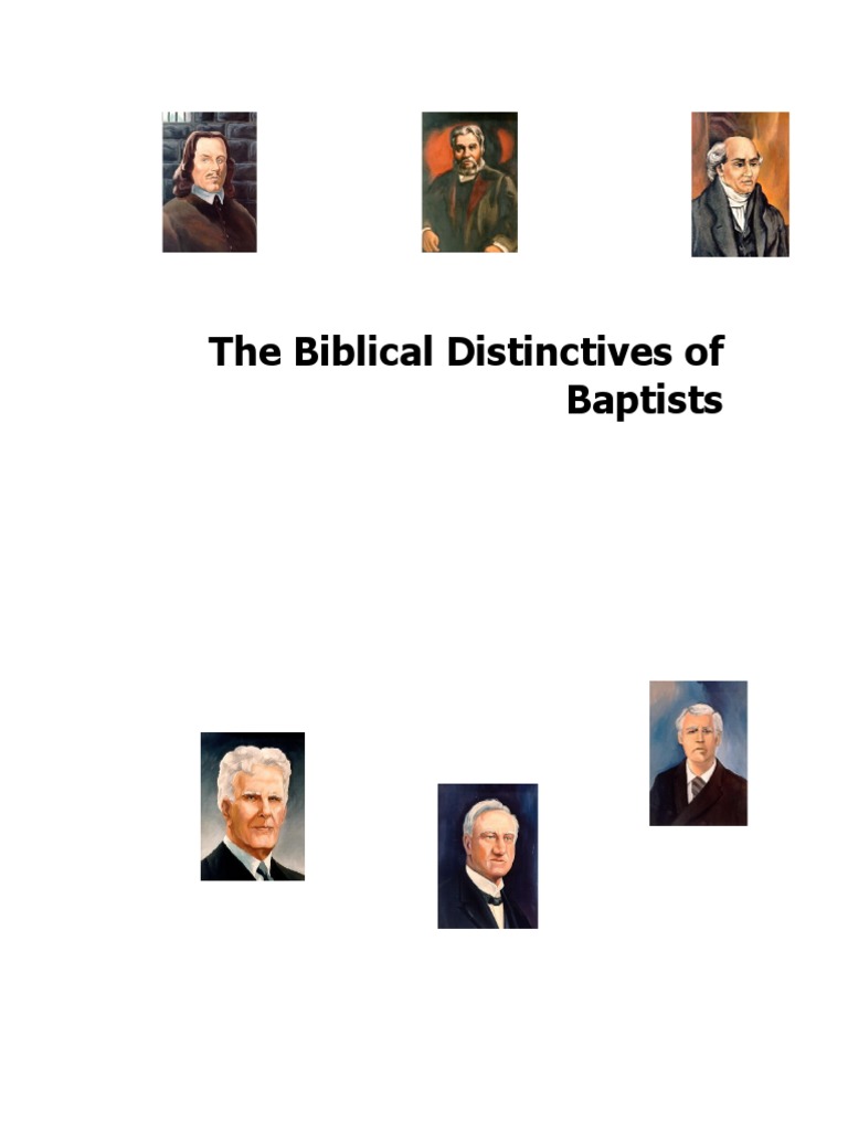 Baptist Distinctives | PDF | Sola Scriptura | Baptism