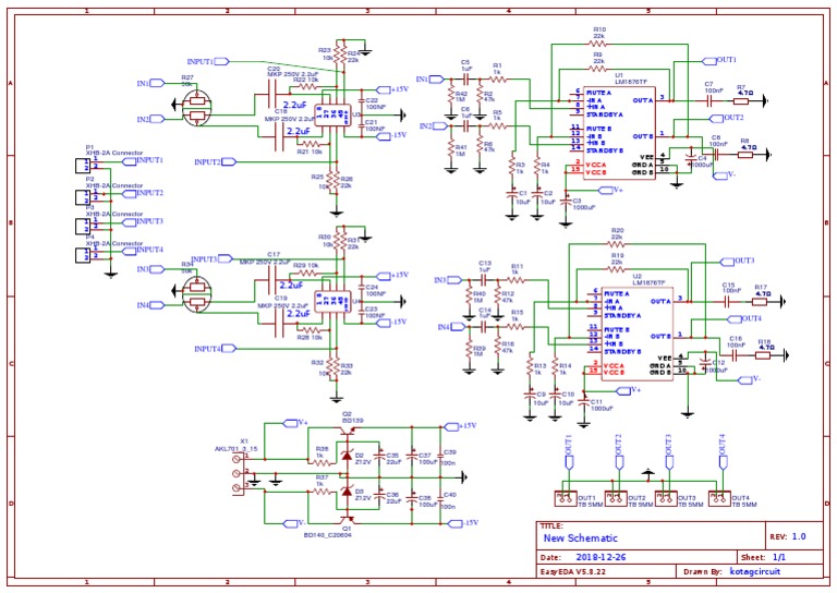 Schematic lm1876 Sheet-1 20190127034051 | PDF