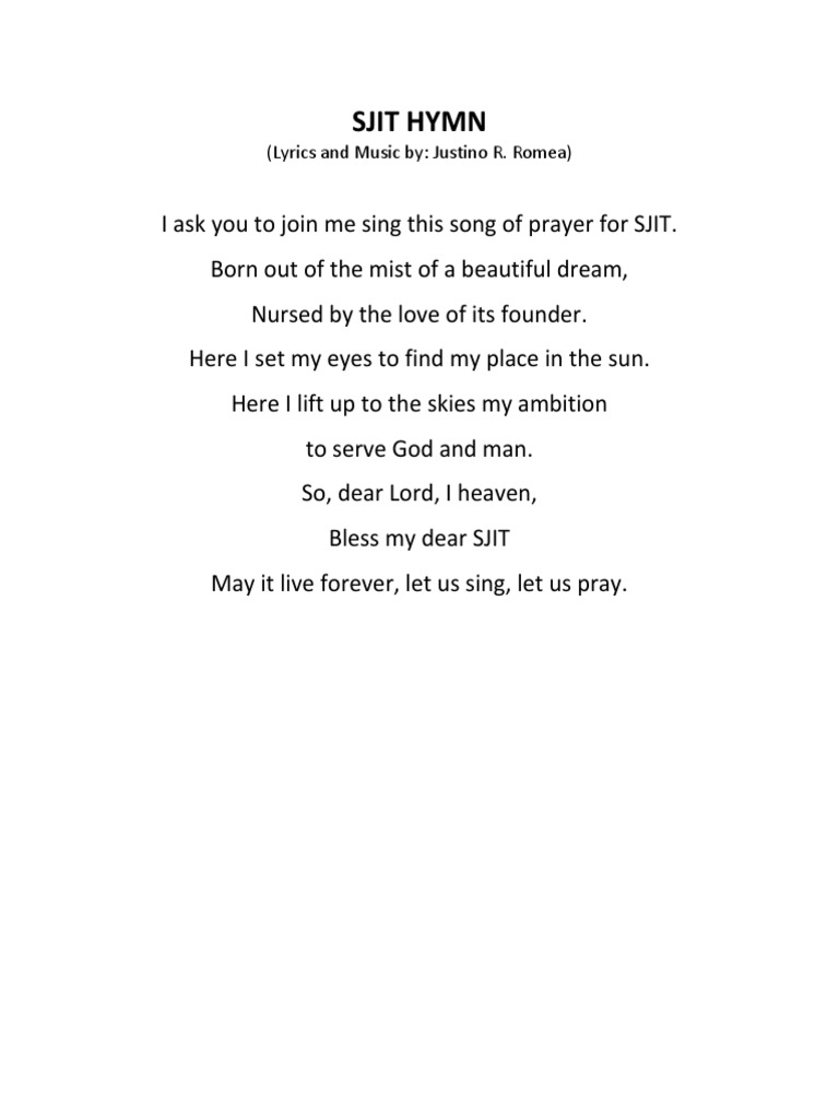 Sjit Hymn | PDF | Art | Religion & Spirituality