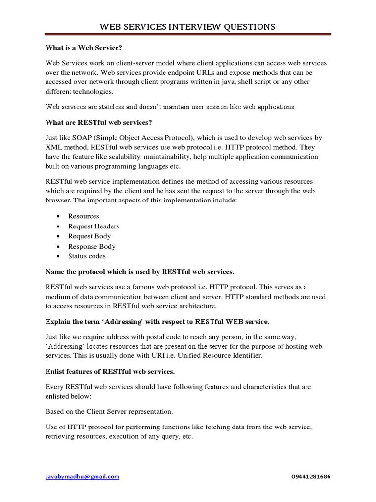 WebServicesUpdated2017 Madhu | PDF | Representational State Transfer | Soap