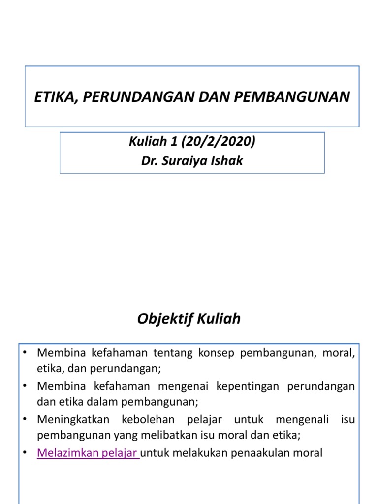 Kuliah 1-Dr Suraya | PDF