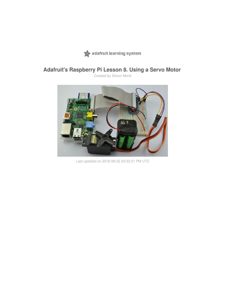 Using Servo Motors With RPI PDF | PDF | Raspberry Pi | Electronics