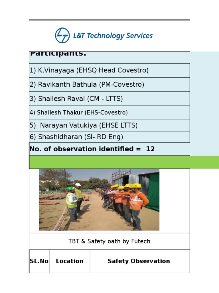CCDC-GRN-Safety Walk Through Report-27 | PDF | Nature
