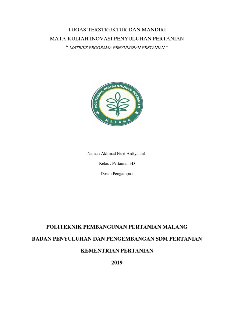 Tugas Terstruktur Dan Mandiri | PDF