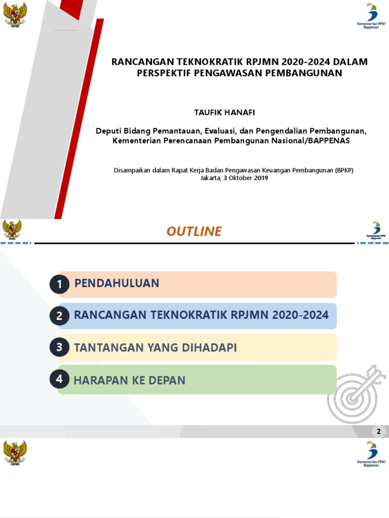 Rancangan RPJMN 2020-2024 Bappenas | PDF