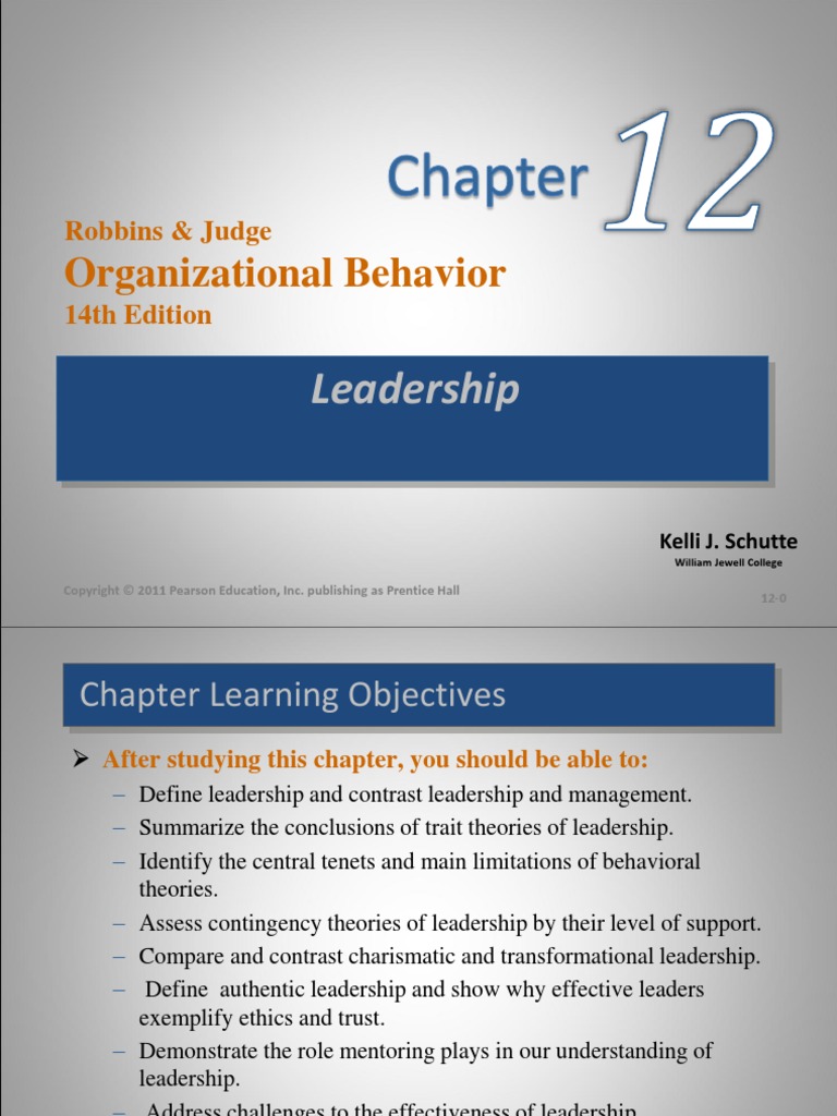 Robbins Ob14 PPT 12 | PDF