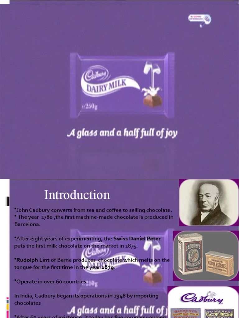 Cadbury Dairy Milk: History and Marketing | PDF | Chocolate | Food Industry