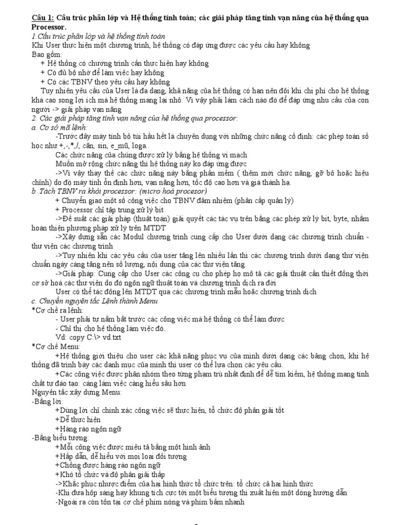 De Cuong NLHDH | PDF