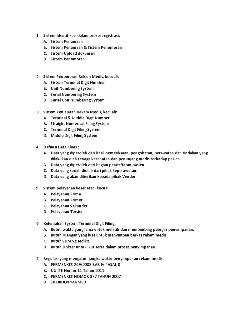 Latihan Uas Mik I | PDF