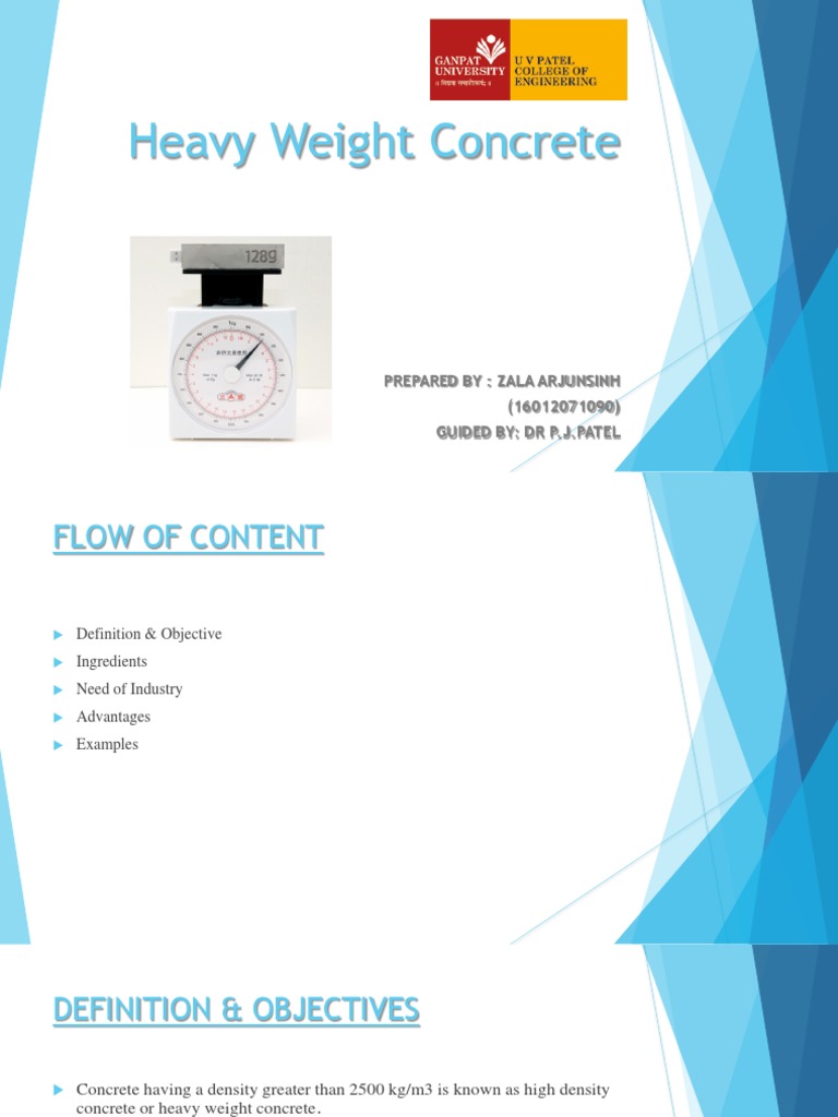 Heavy Weight Concrete | PDF