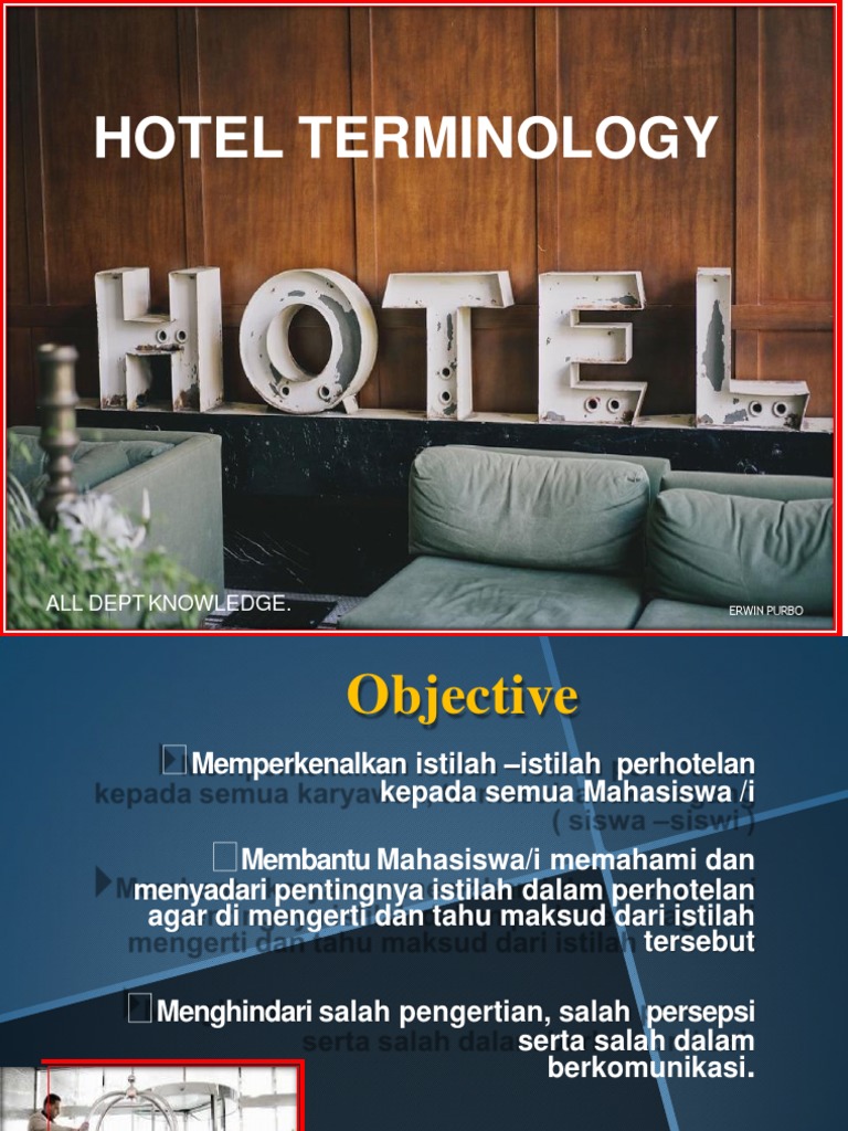 Hotel Terminology | PDF