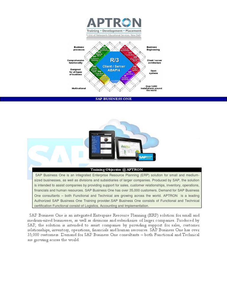 Sap B1 Syllabus | PDF