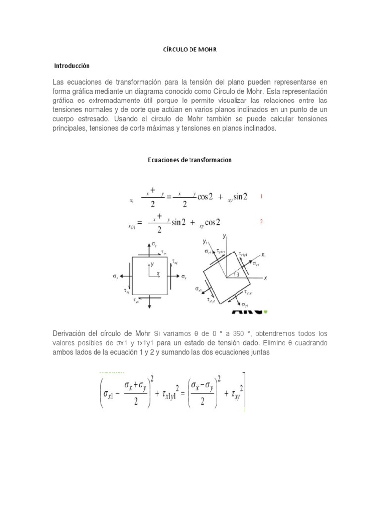 Círculo de Mohr | PDF