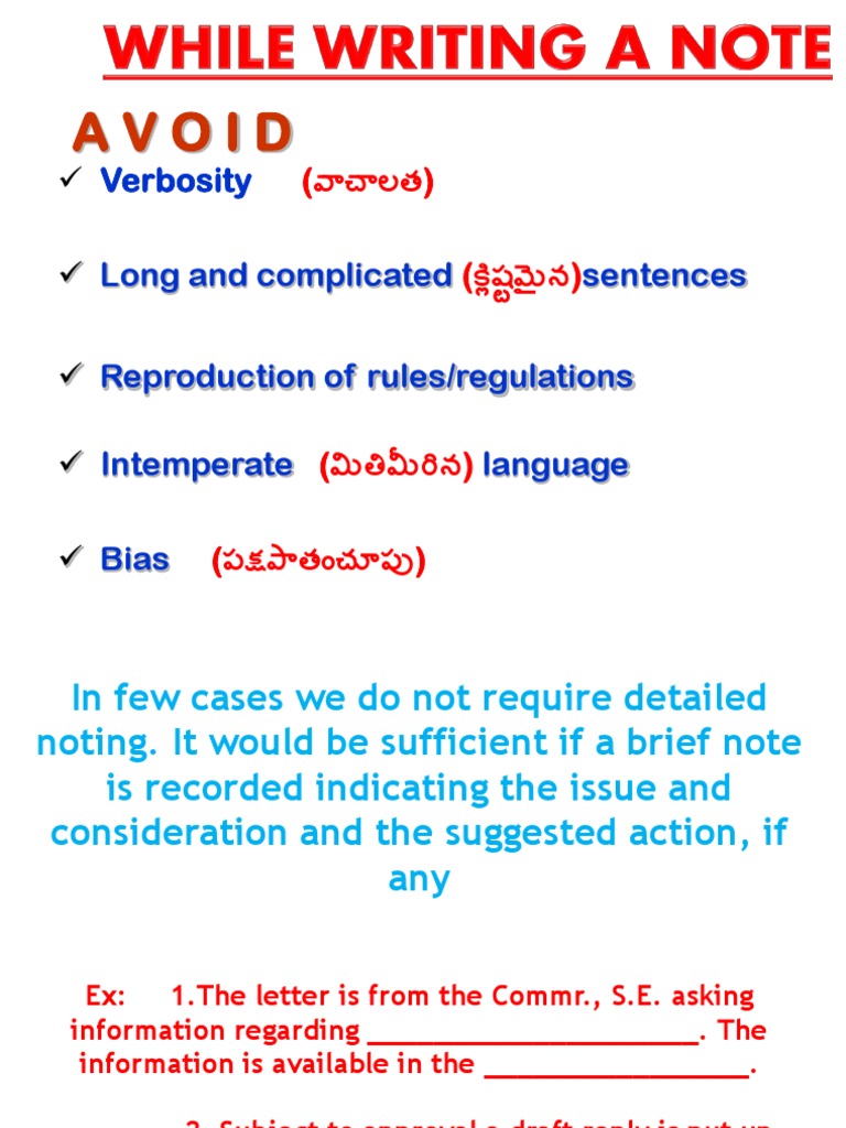 Noting and Drafting - 1 | PDF