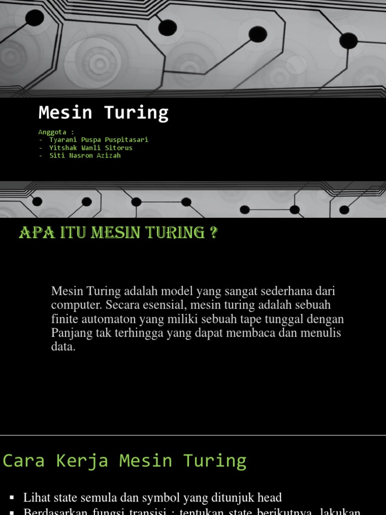 Memahami Mesin Turing dan Fungsinya | PDF