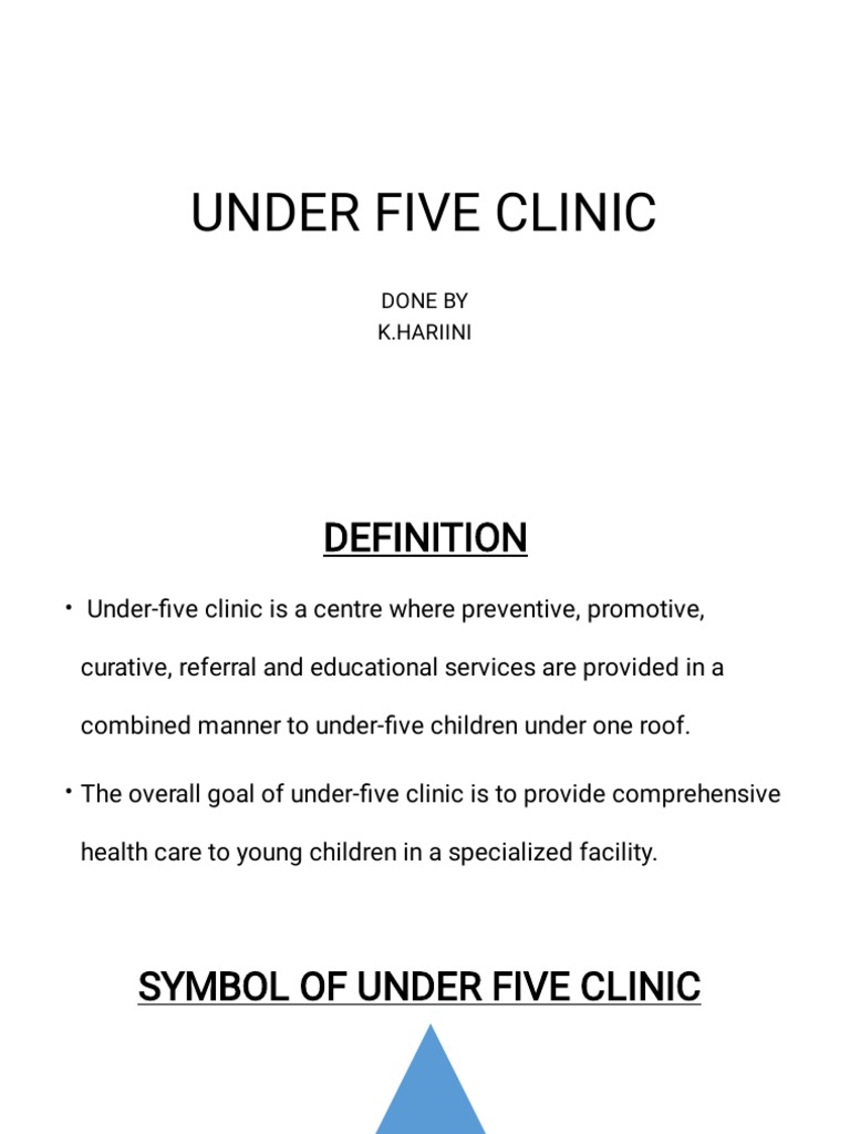 Under Five Clinic | PDF