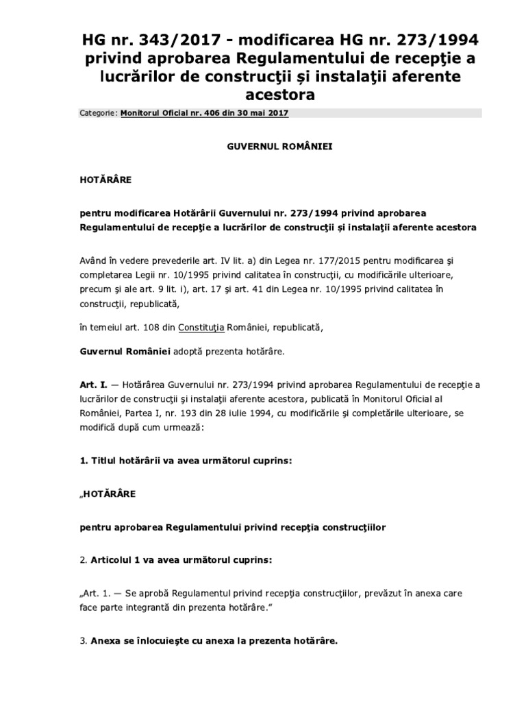 HG 343 Din 2017 PDF | PDF