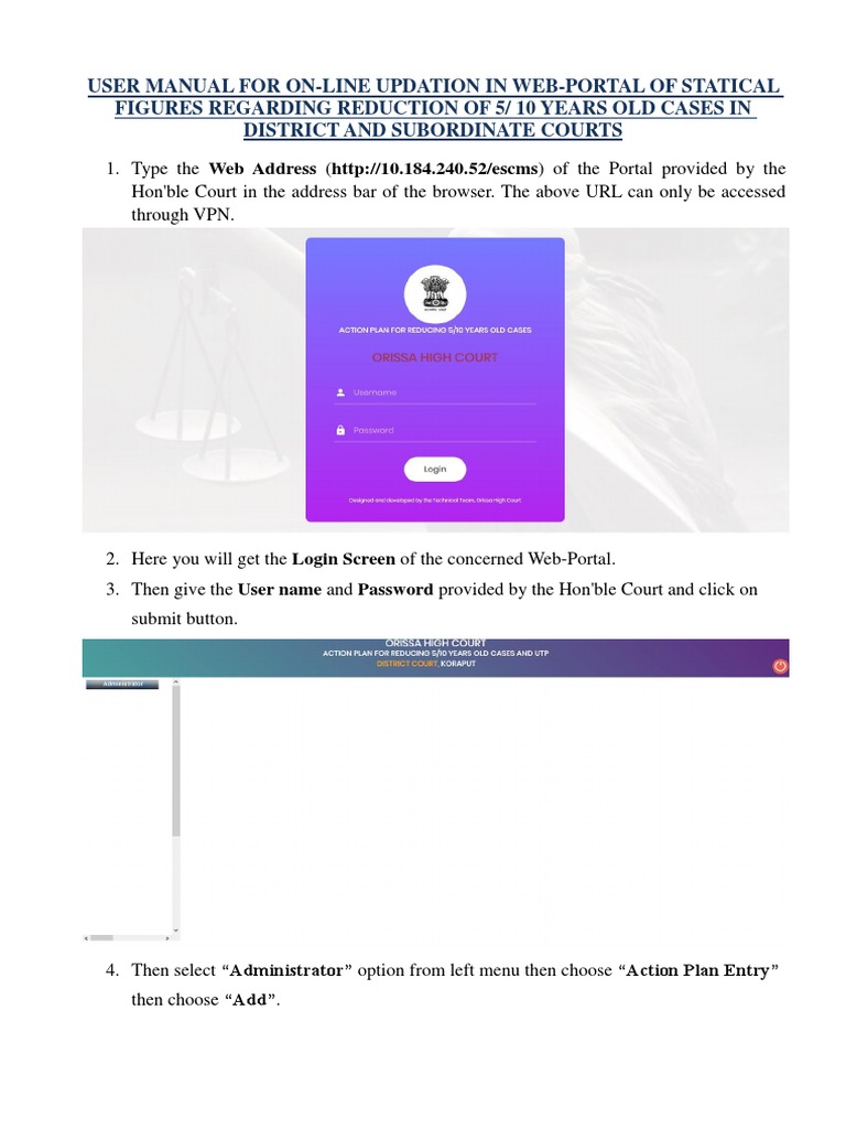 User Manual Escms | PDF