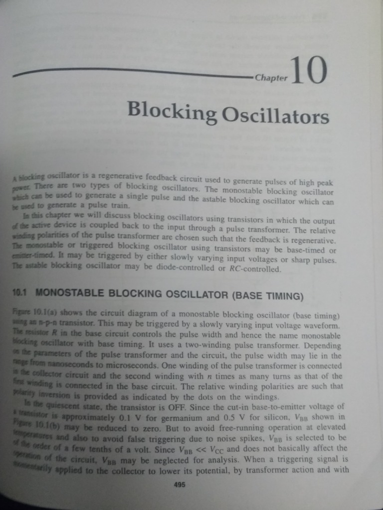 Blocking Oscillator | PDF