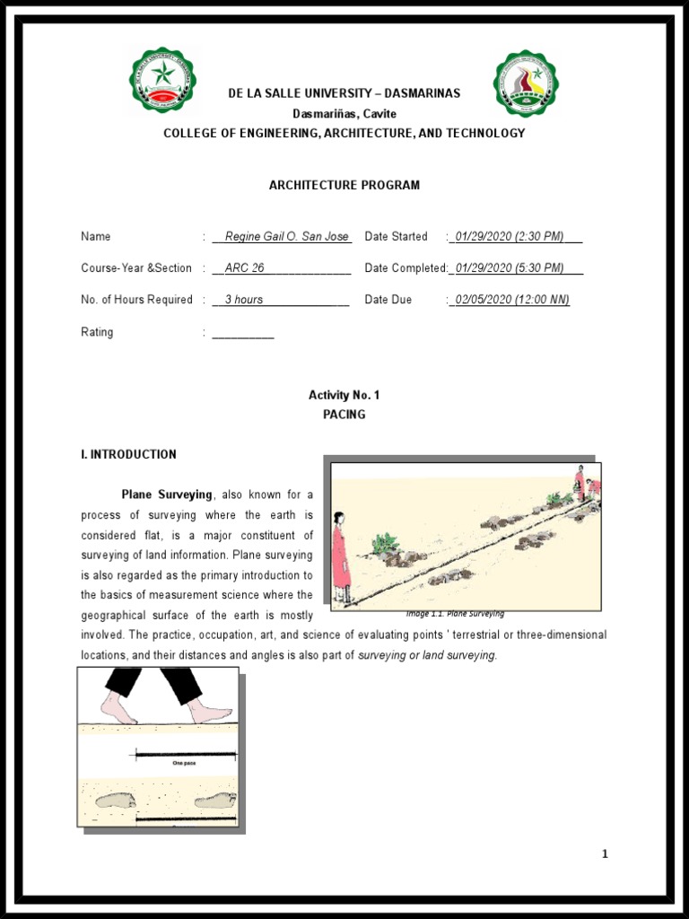 Pacing Method in Surveying Techniques | PDF