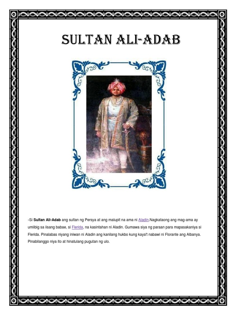 Sultan Ali-Adab | PDF