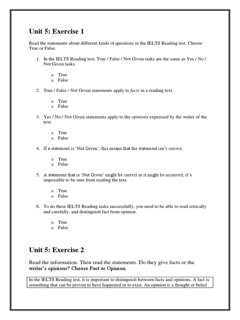 Unit 5 - Reading | PDF