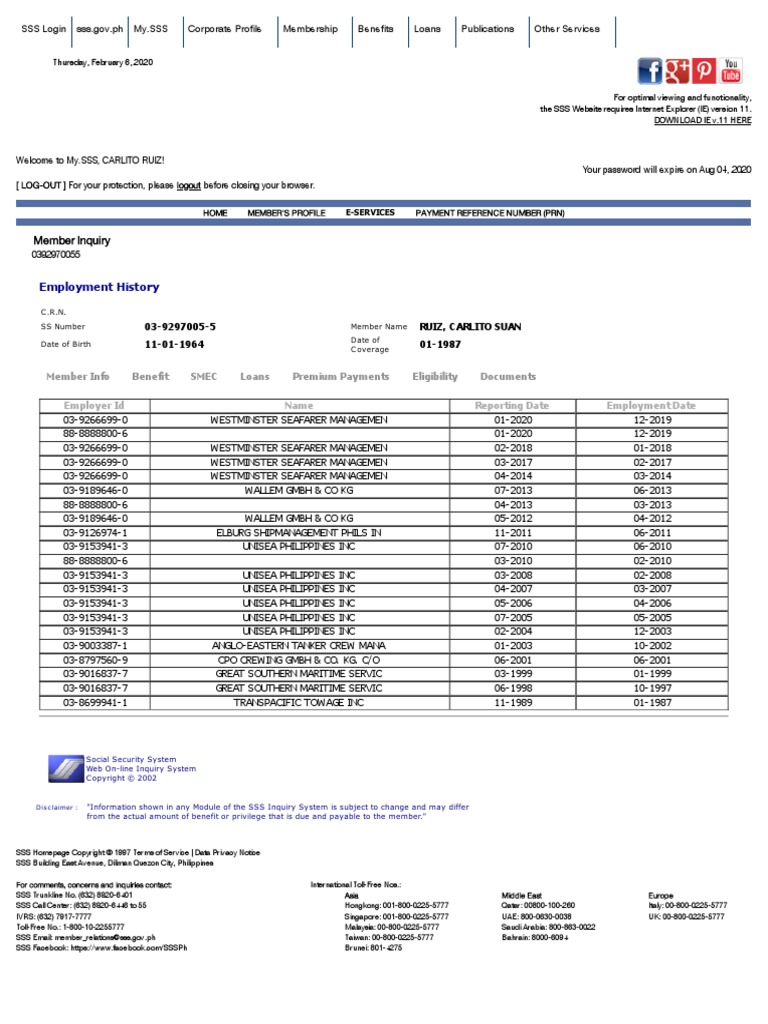 Employment History PDF | PDF
