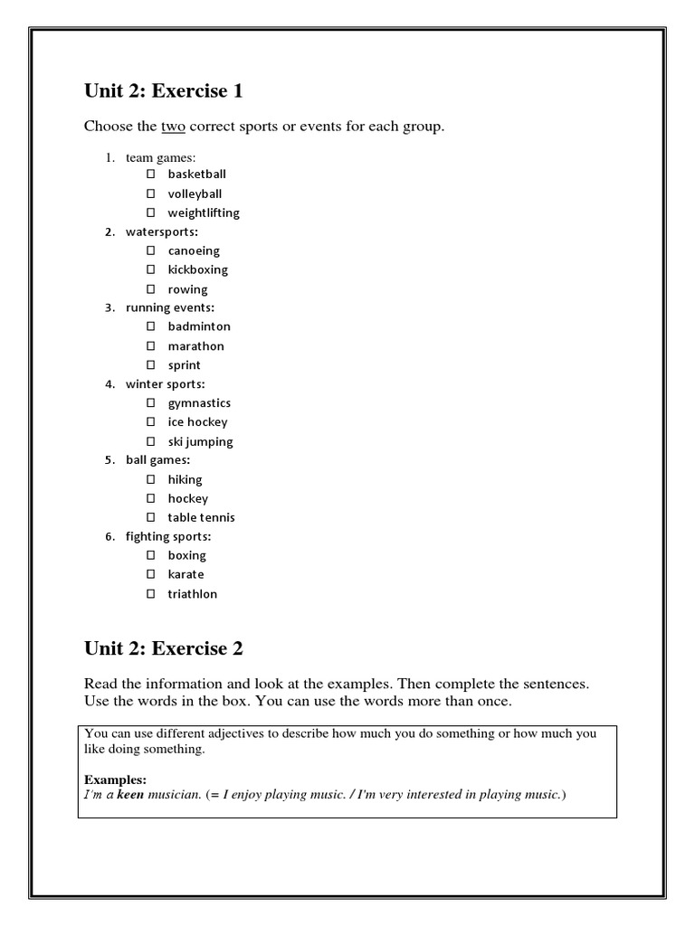 Unit 2 - Grammar & Vocabulary | PDF