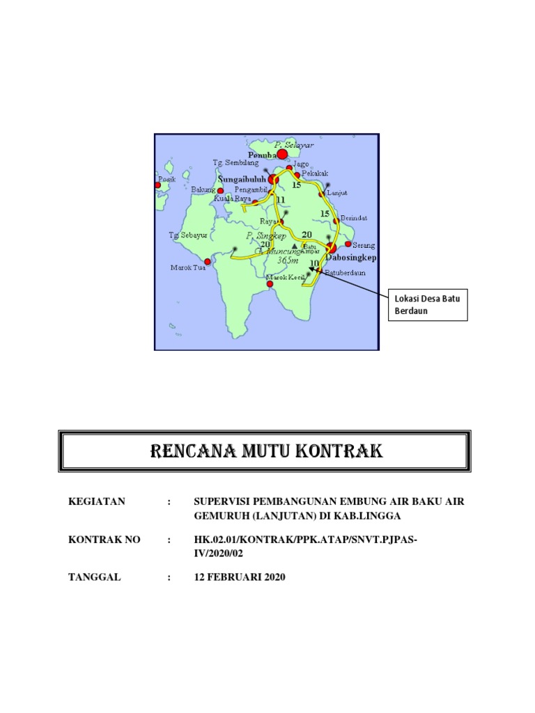 Rencana Mutu Kontrak | PDF