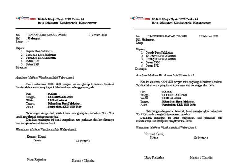 KKN Usb Undangan | PDF