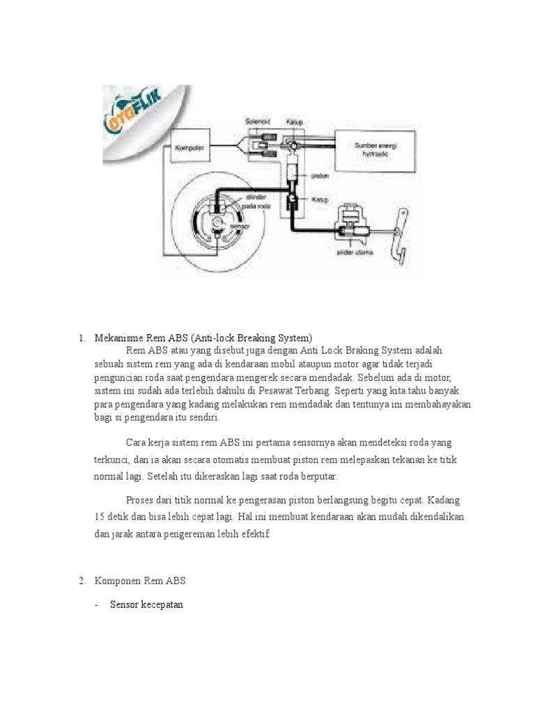 Mekanisme Rem ABS | PDF