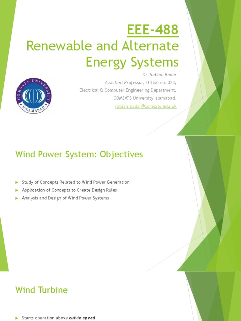 Wind Power Plant - Design - Final | PDF