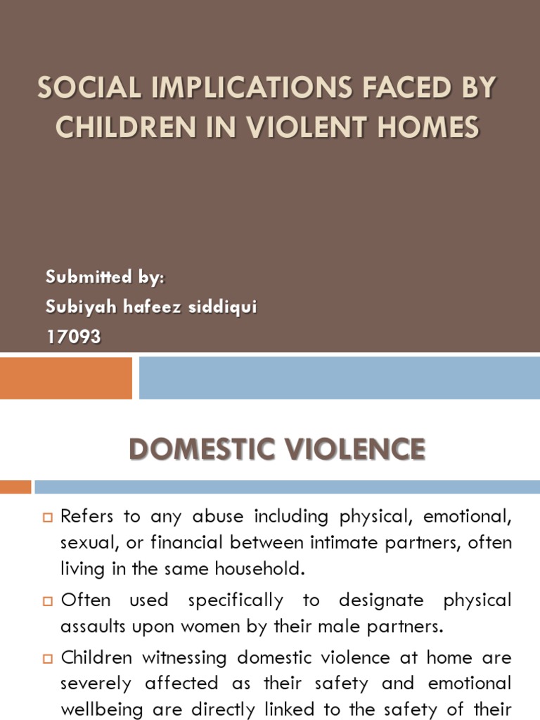 Socio PPT - Domestic Violence | PDF