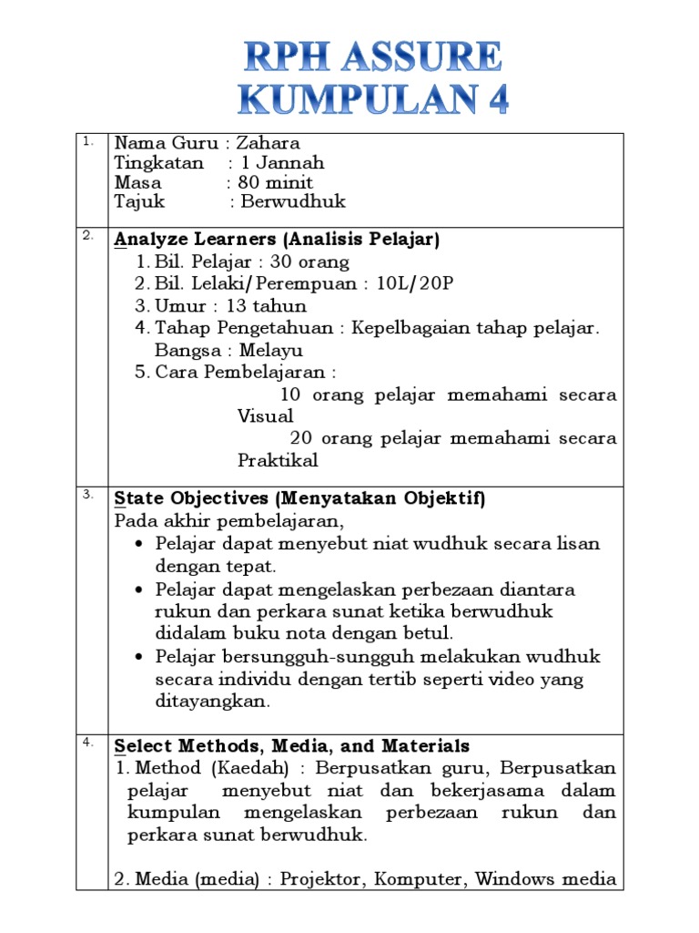 RPH Assure - Kump 4 | PDF