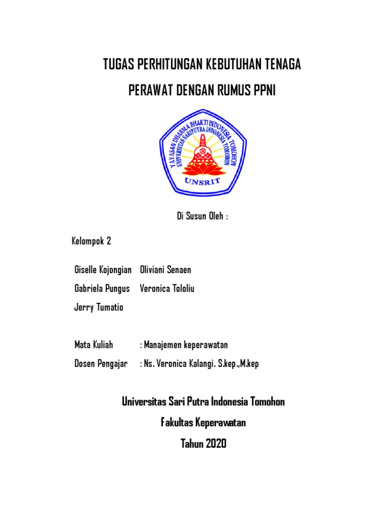 Perhitungan Tenaga Perawat PPNI | PDF