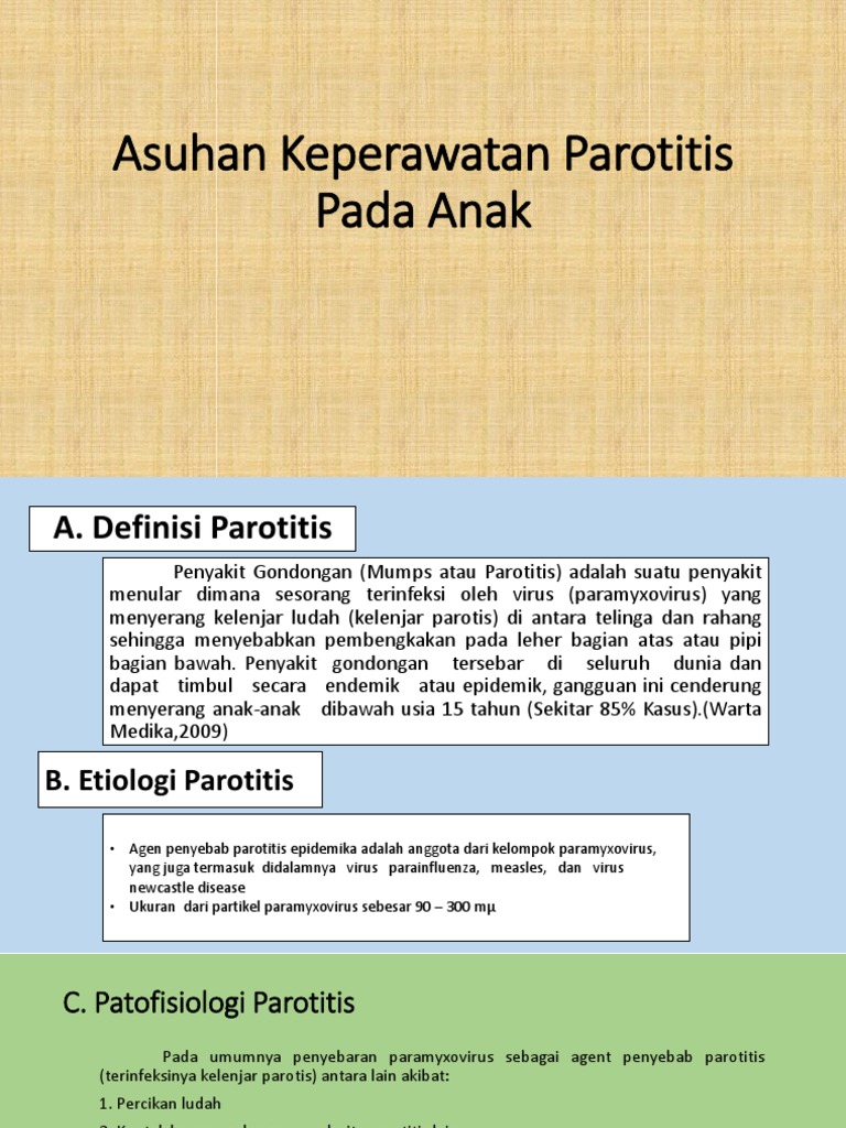 Asuhan Keperawatan Parotitis Anak | PDF | Pengembangan Diri | Kesehatan ...