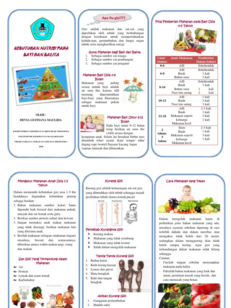 Leaflet Gizi Seimbang | PDF