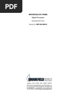 Brookfield Spindles Brochure | PDF | Shear Stress | Viscosity