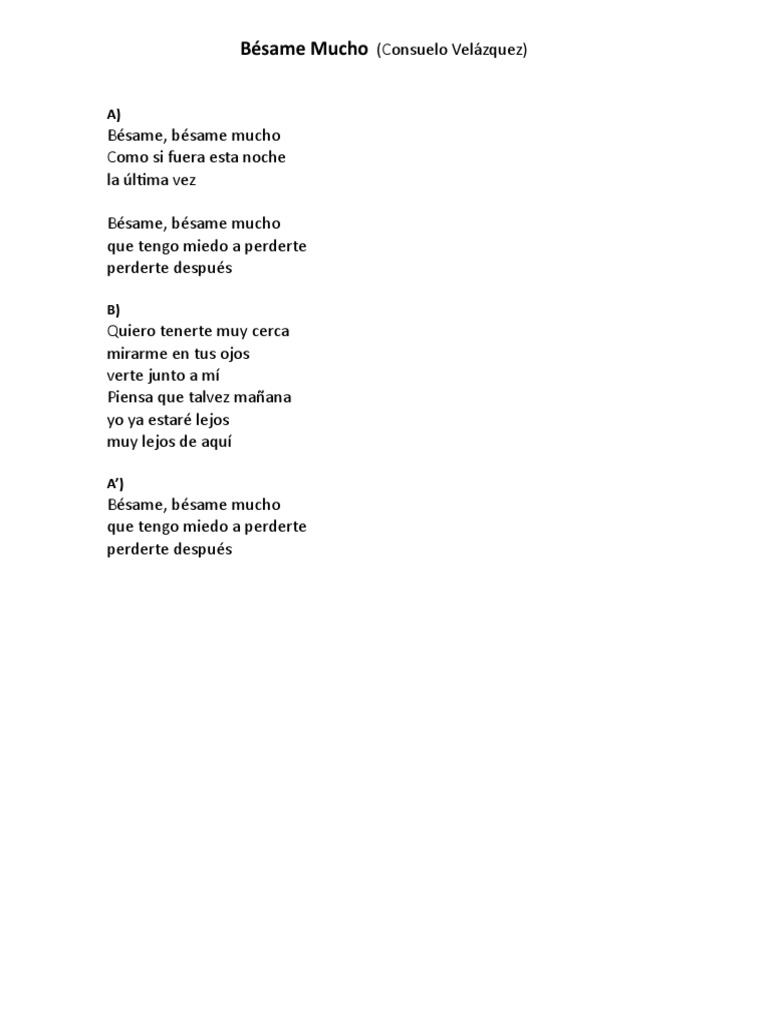 Boleros Letra | PDF