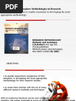 Research Methodology Lecture Notes | PDF