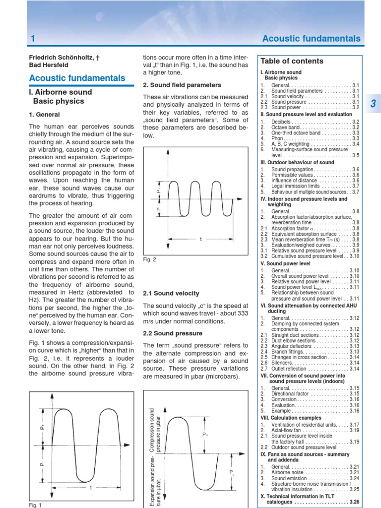 Acoustics Basics | PDF