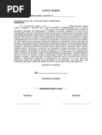 Formato Carta Poder | PDF