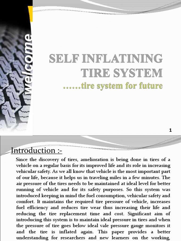 Self Inflating Tyre Systems | PDF