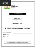 GRADE 9 ASSIGNMENT Ems | PDF | Economic System | Profit (Economics)
