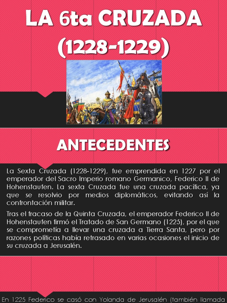 Resumen de la Sexta Cruzada (1228-1229) | PDF