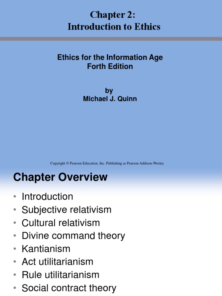 Chapter02 - Introduction To Ethics | PDF