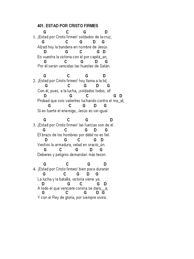 Estad Por Cristo Firmes | PDF