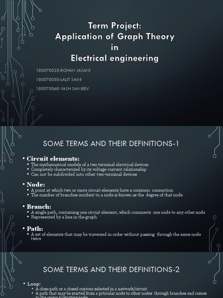 Graph Theory in Electrical Circuits | PDF