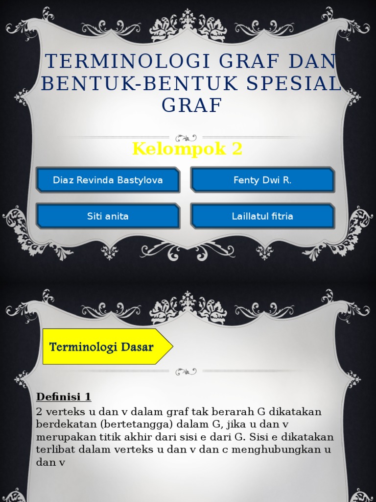 Terminologi Graf Dan Bentuk-Bentuk Spesial Graf | PDF